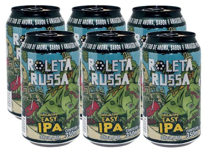 Kit 6 Cerveja Roleta Russa Easy Ipa Lata 350ml - Cerveja - Magazine Luiza