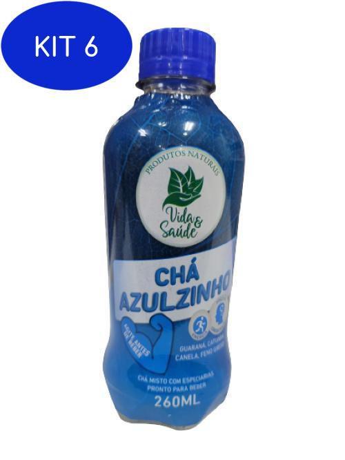 Kit 6 Chá Azulzinho 260 Ml Vida E Saúde - Vida E Saude - Chá - Magazine ...