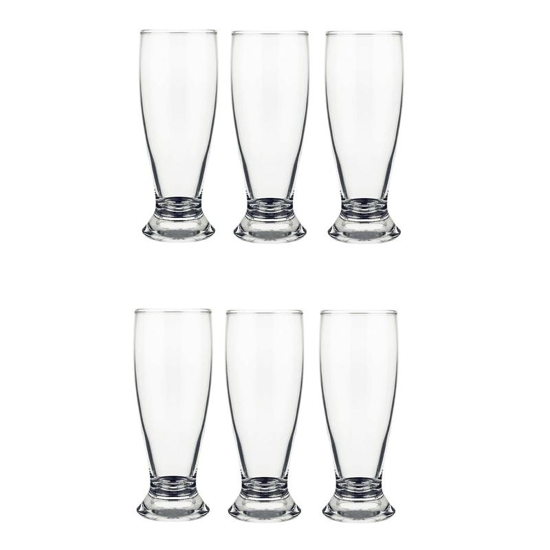 Kit 6 Copos de Vidro Tulipa Cervejas Long Chopp Drinks Bebidas Servir ...