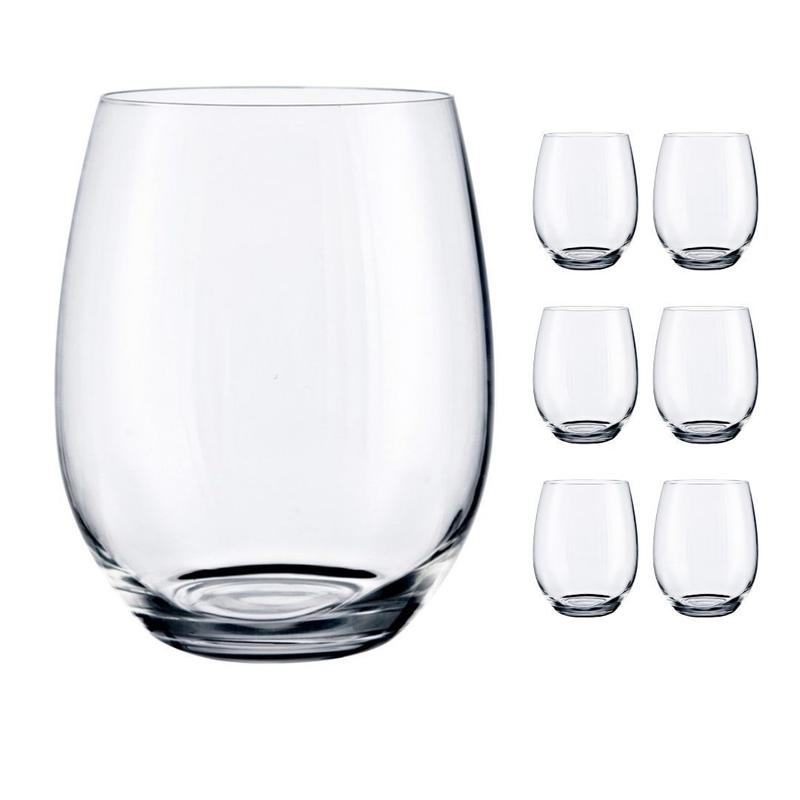 Kit 6 Copos Victoria 470ml Vidro Temperado Agua Drink Suco - Vicrila - Copo de Água / Suco ...