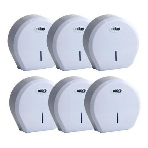 Kit 6 Dispenser De Papel Higiênico Em Rolo 200 A 500M Nobre - Limpeza e ...