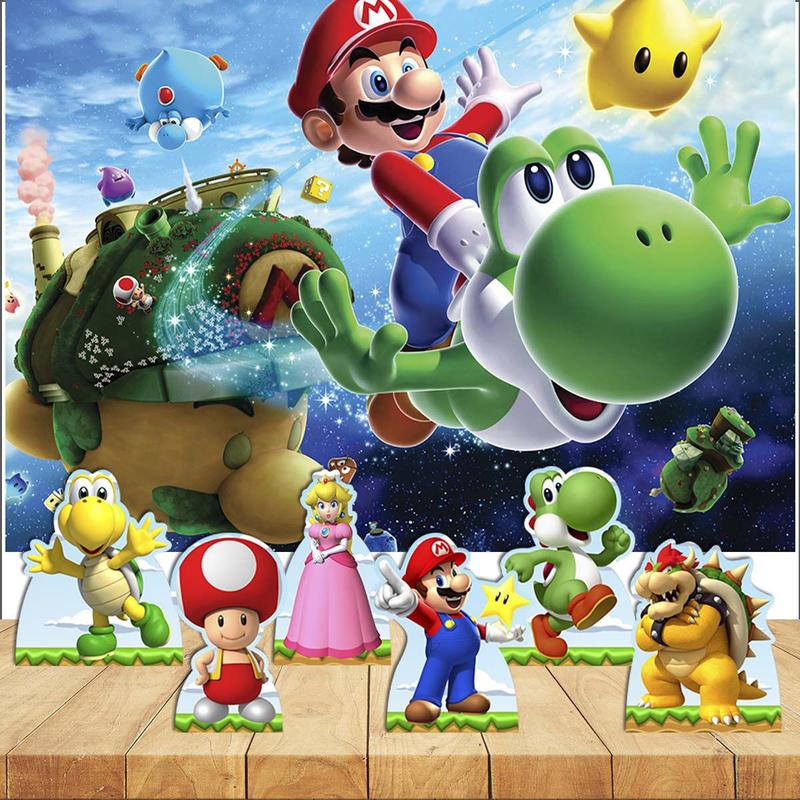 Kit 6 Displays de Mesa e Painel Super Mario - Inove Adesivos - Kit ...