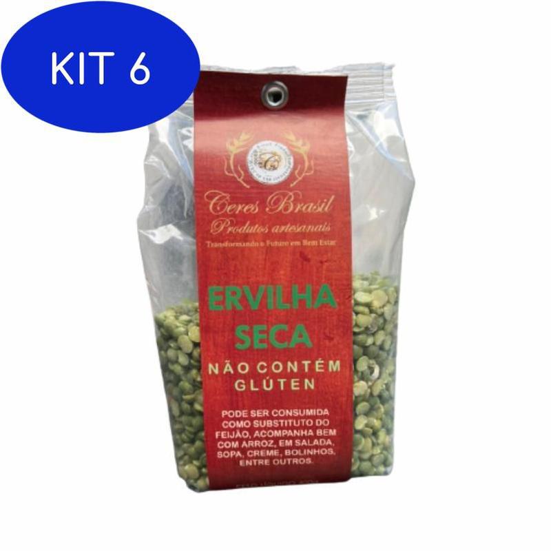 Kit 6 Ervilha Seca Partida Sem Glúten Ceres 400G - Ervilha - Magazine Luiza
