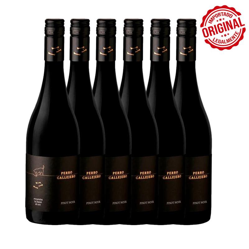 Kit 6 Garrafas Vinho Perro Callejero Mosquita Muerta Pinot Noir 750ml ...