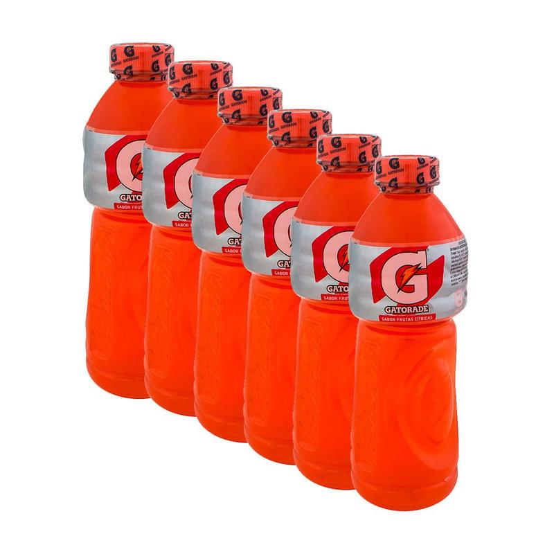 Kit 6 Gatorade Frutas Cítricas 500ml - Isotônico e Hidrotônico ...