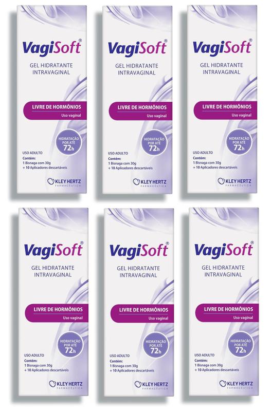 Kit 6 Gel Hidratante Intravaginal VagiSoft 30g - Kley Hertz - Kley ...