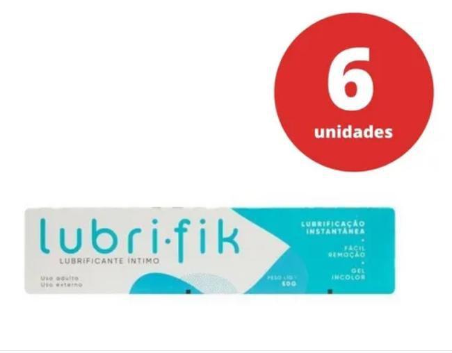 Kit 6 Gel Lubri-fik Lubrificante Intimo 50g - Lubrificante Íntimo ...