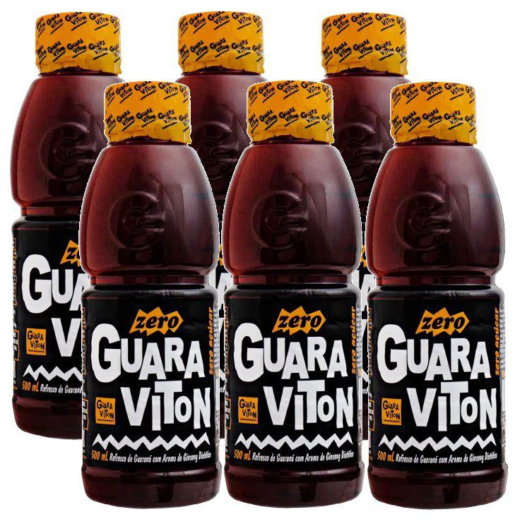 KIT 6 Guaraviton Guaraná Viton Sabor Zero Açucar 500ml - Xarope para ...