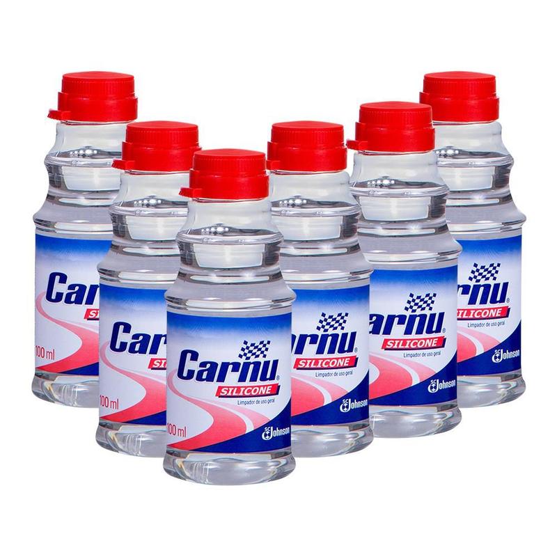 Kit 6 Limpadores Líquido Carnu Uso Geral 100ml - Silicone Automotivo ...
