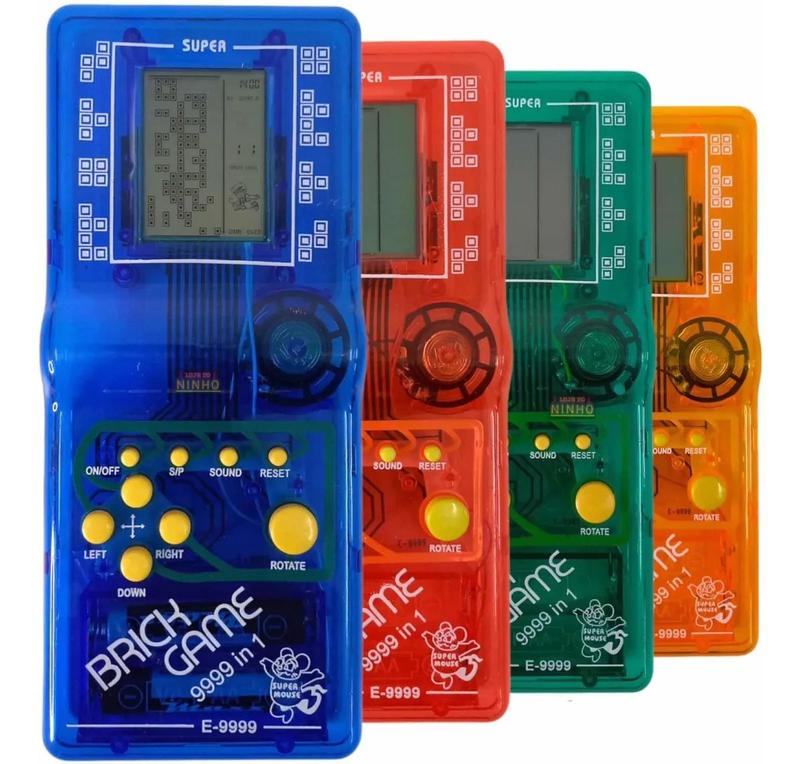 Kit 6 Mini Game Retrô Portátil Tetris - Brick Game - Minigame ...