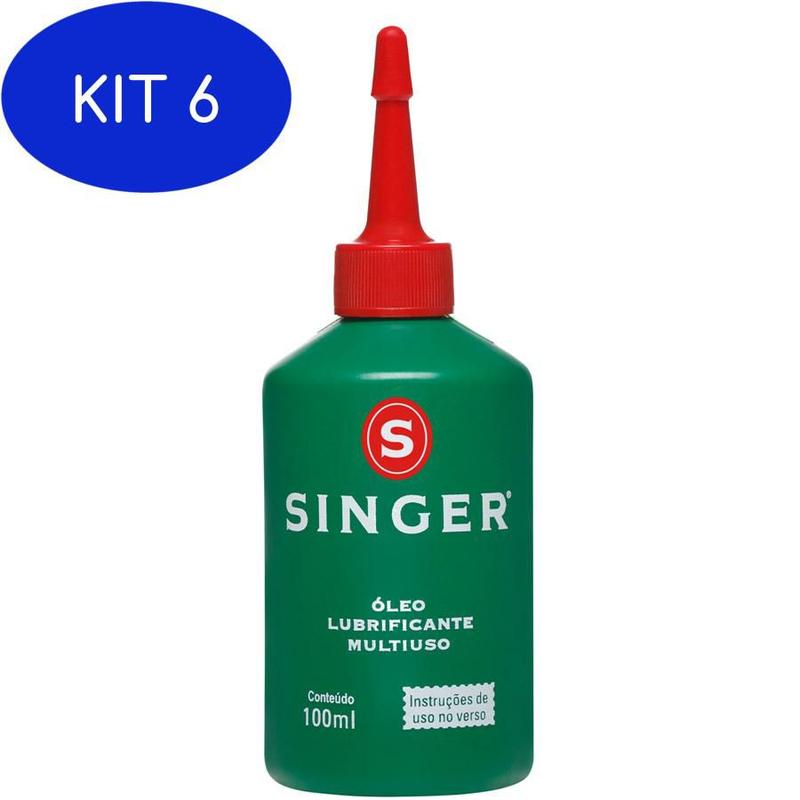 Kit 6 Óleo lubrificante doméstico Singer para máquina de - Peças e ...