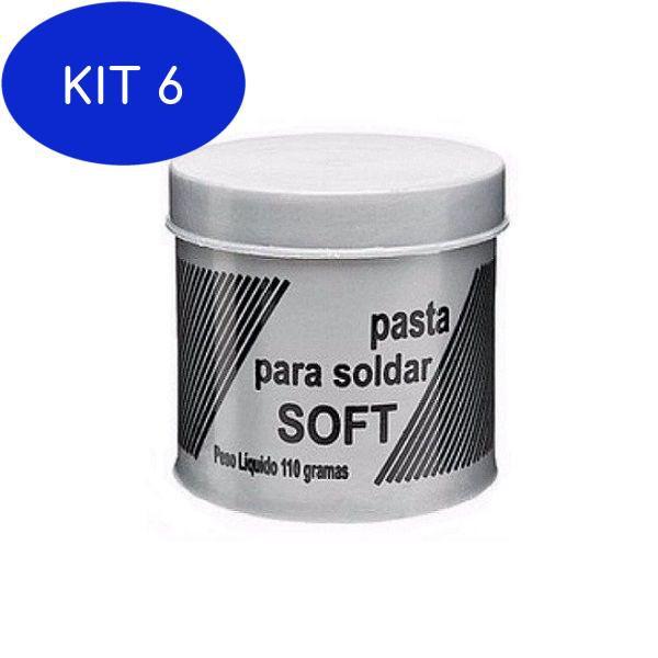 Kit 6 Pasta Para Soldar 110g Qualidade - Soft Metais - Pasta de Solda ...
