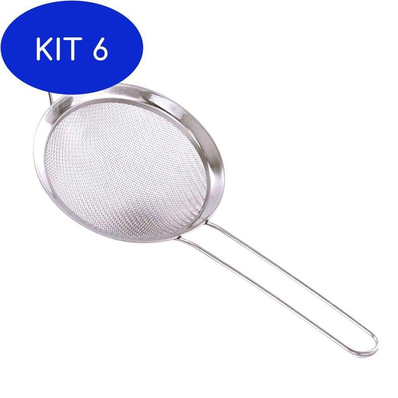 Kit 6 Peneira Em Aço Inox 14 Cm - Gabijovi - Peneira - Magazine Luiza
