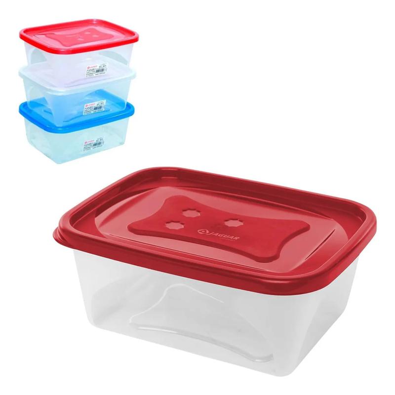Kit 6 Pote Retangular Organizador 750ml Plástico Atacado - MegaMix ...
