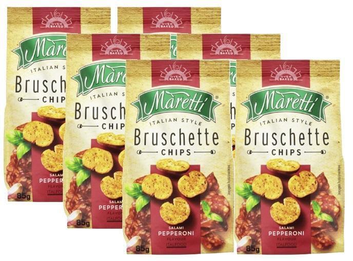 Kit 6 Snack De Trigo Salame Pepperoni Maretti Bruschette 85G ...