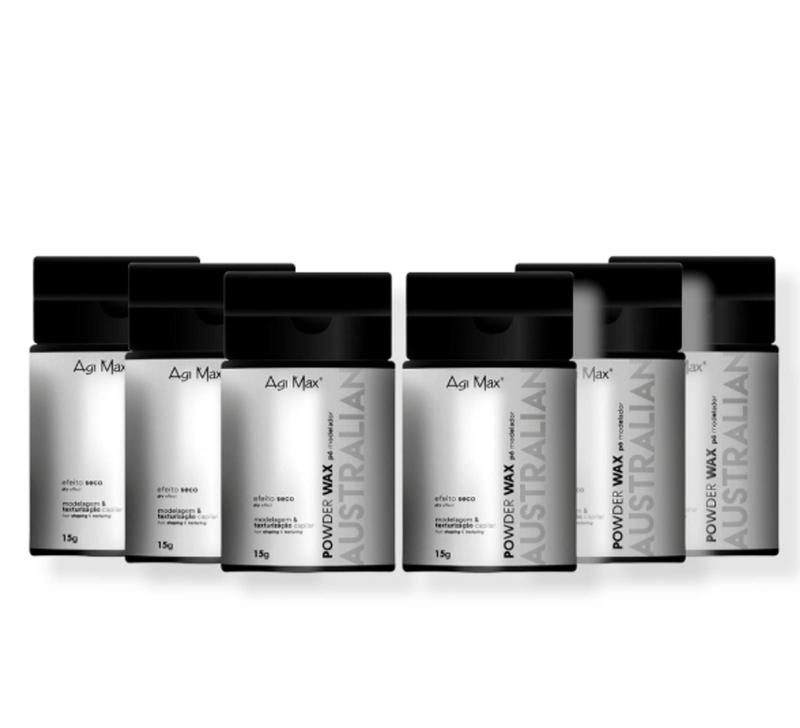 Kit 6 Soller Agi Max Powder Wax Pomada em pó 15g - Soller agimax ...