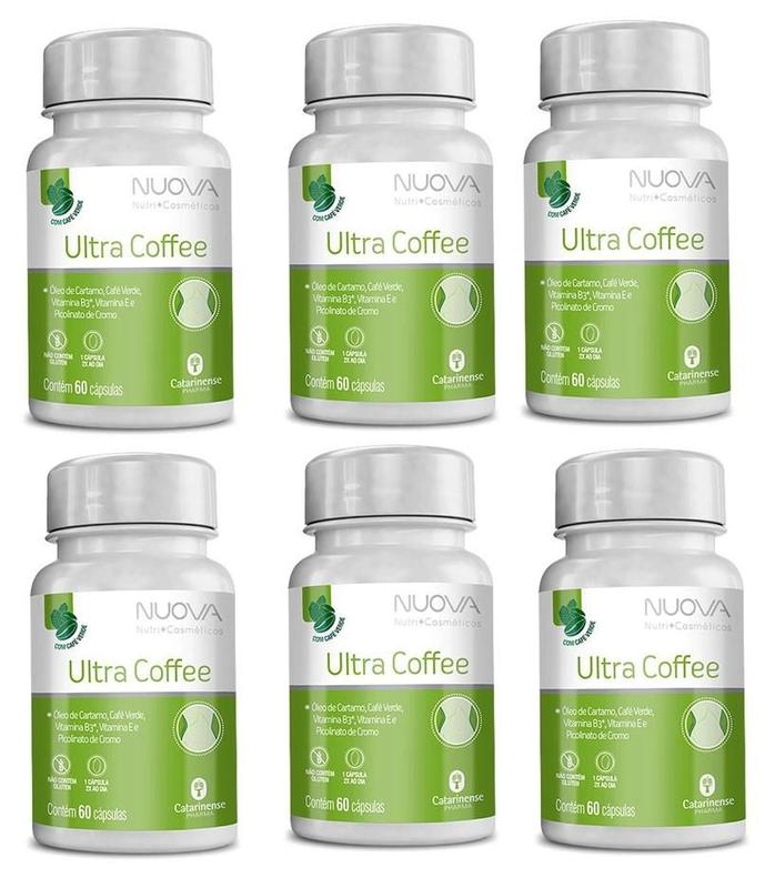 Kit 6 Suplemento Nuova Ultra Coffe 60 Cápsulas - Catarinense ...