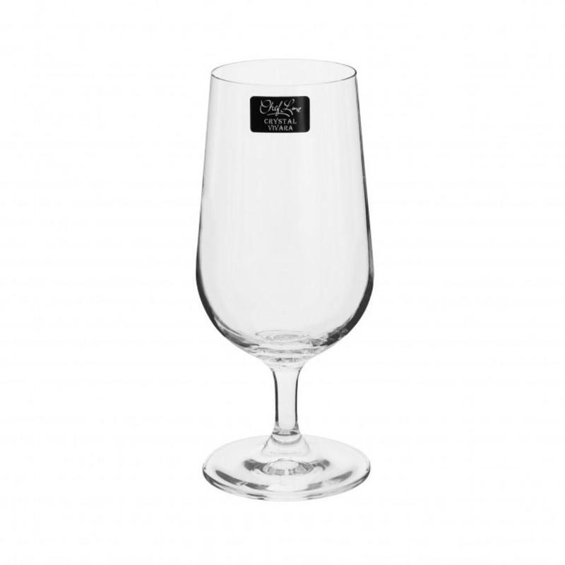 Kit 6 Taças De Cristal Para Cerveja Chopp 380Ml Transparente - Chef ...