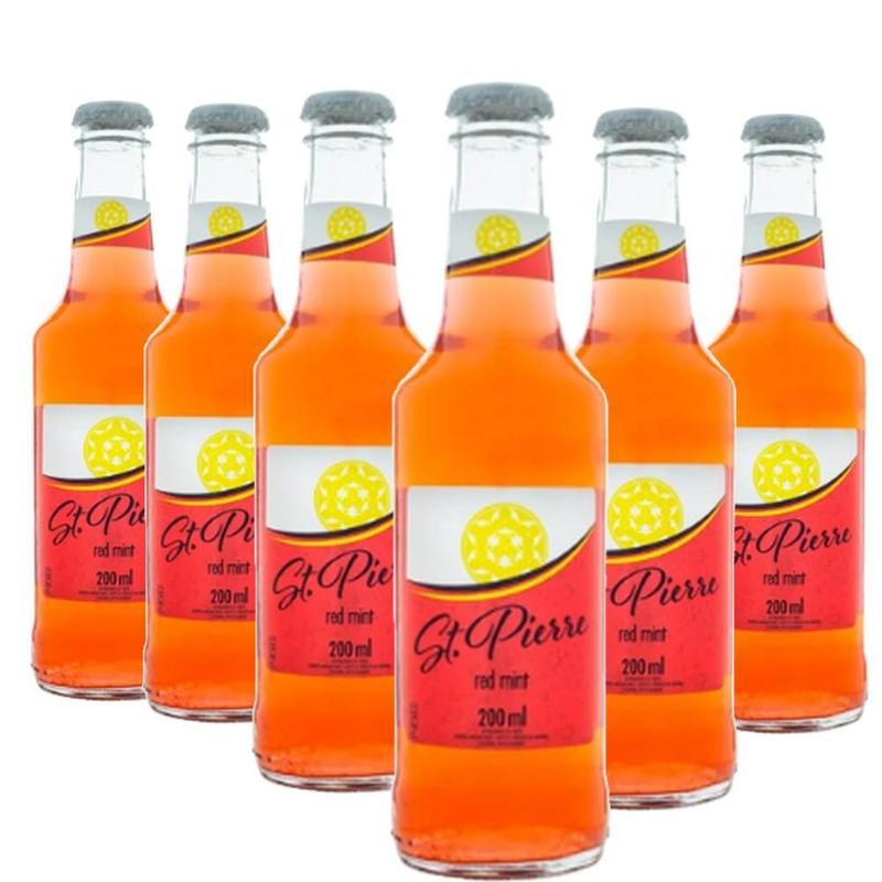 Kit 6 Tônica Red Mint ST PIERRE Long Neck 200ml - St. Pierre - Água ...
