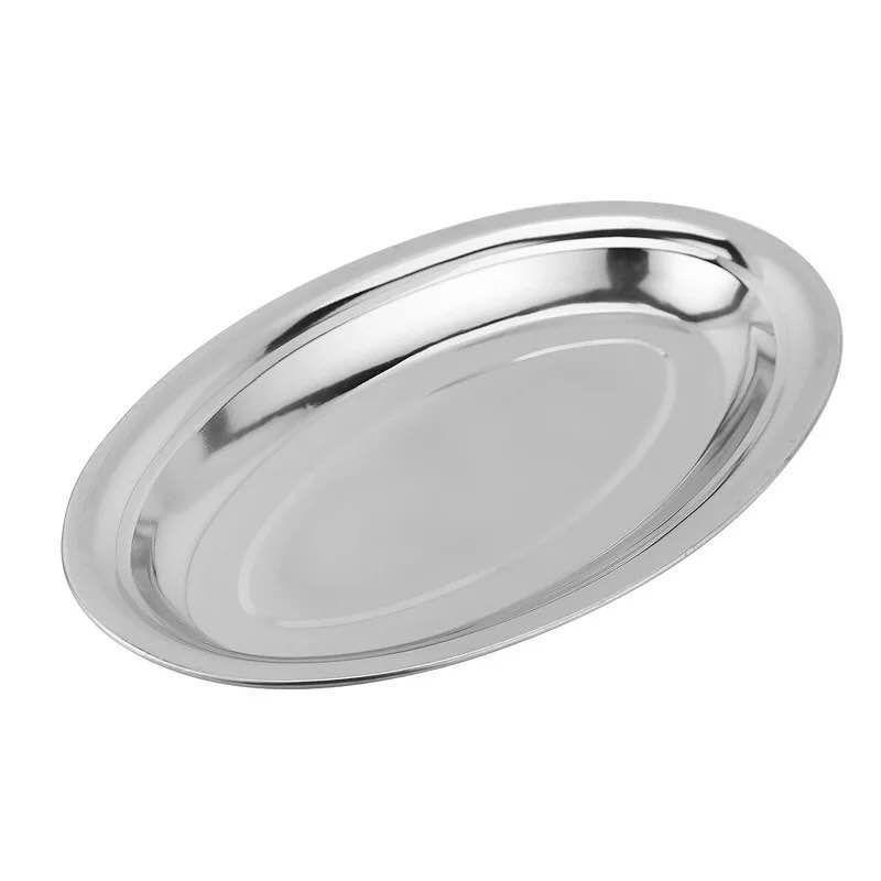 Kit 6 Travessa Rasa Inox 20cm Bandeja Para Porções E Saladas - Clink ...