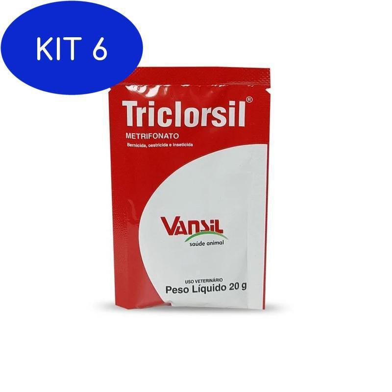 Kit 6 Triclorsil Pó - 20 Gr - Vansil - Farmácia Pet - Magazine Luiza