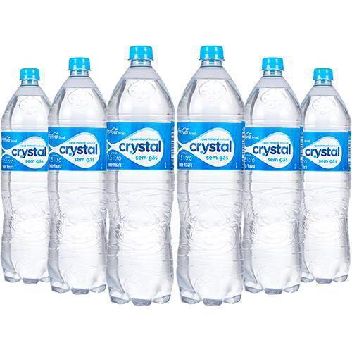 Kit 6 Un Água Mineral Sem Gás Crystal 1,5 Litros - Água Mineral ...