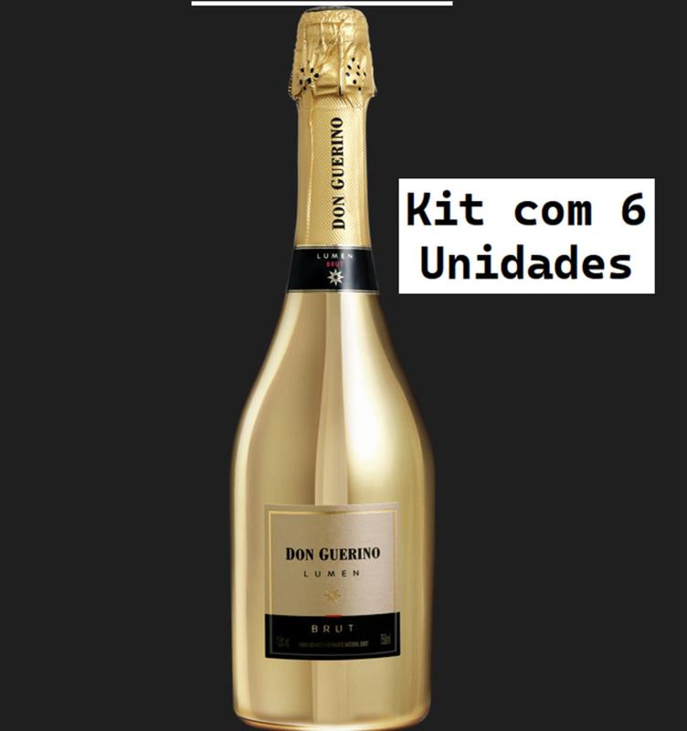 Kit 6 Un Espumante Don Guerino Lumen Brut Branco 750 ml - Espumante ...