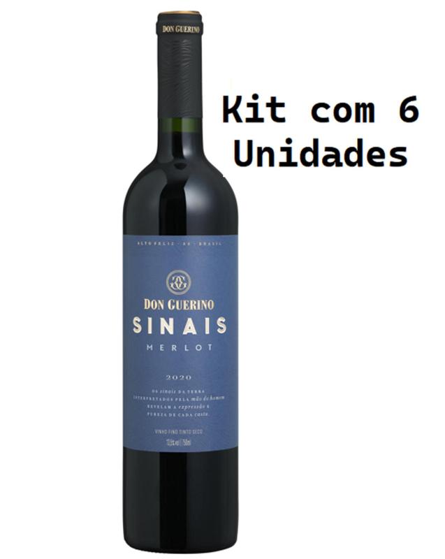 Kit 6 Un Vinho Don Guerino Sinais Merlot 750 ml - Vinho - Magazine Luiza