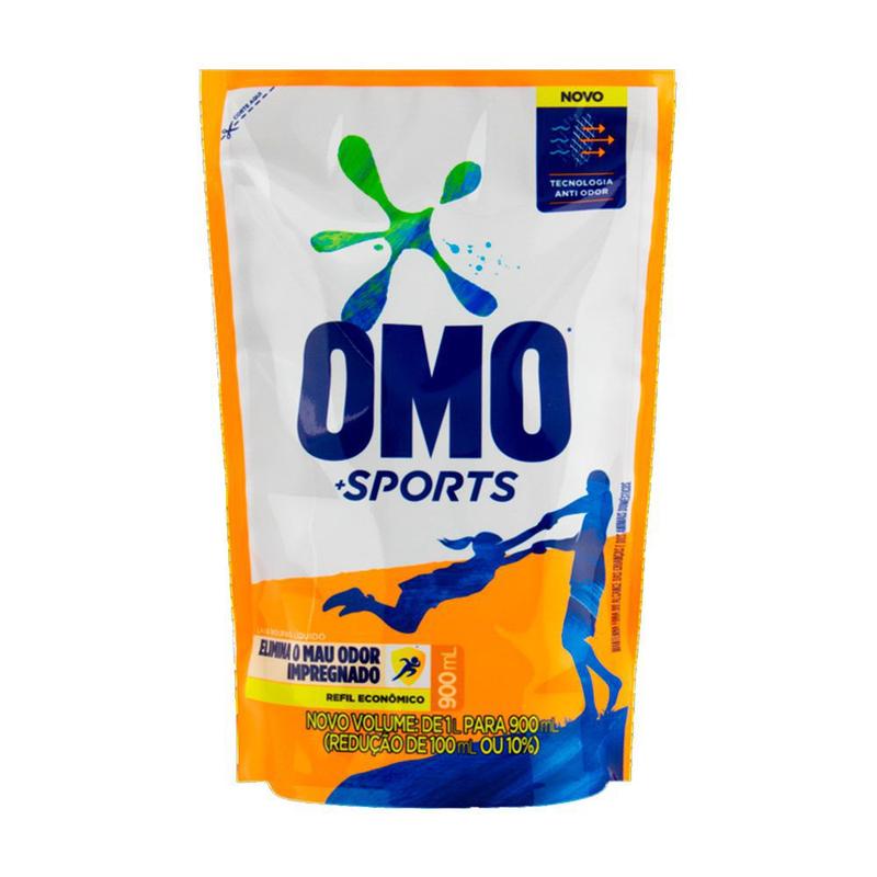 Kit 6 Und Detergente Líquido Omo Sachê Sports 900ml - Detergente - Magazine Luiza