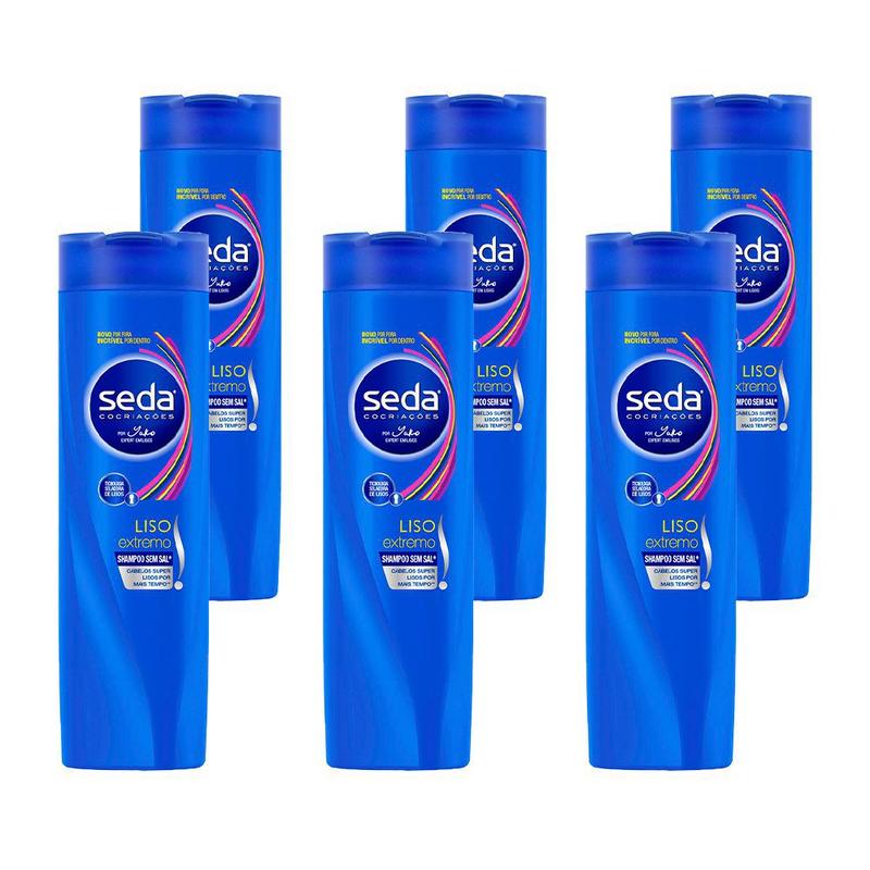 Kit 6 Und Shampoo Seda Liso Extremo 325ml - Shampoo - Magazine Luiza