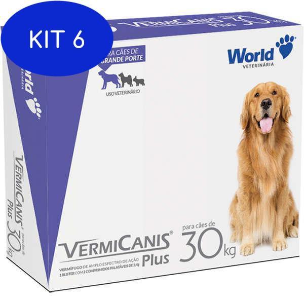 Kit 6 Vermicanis Plus 2,4 G Cartucho Com 2 Comprimidos - No Magalu ...