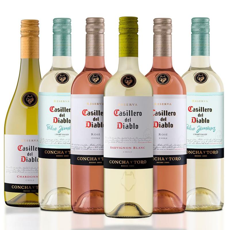 Kit 6 Vinhos da Família Casillero Del Diablo Brancos e Rosés - Concha y ...