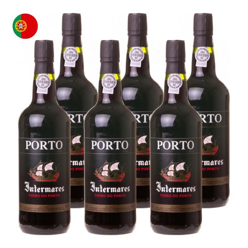 Kit 6 Vinhos Porto Intermares Ruby Tinto Portugal 750ml - Caves Messias ...