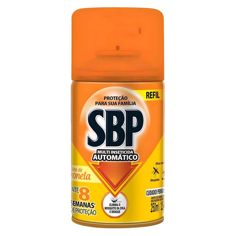 Kit 6un Inseticida SBP Automático Óleo Citronela Refil 250ml ...