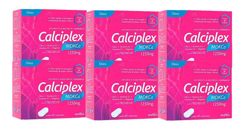 Kit 6x Multivitamínico Calciplex MDKCa 60 Comprimidos - Ecofitus ...