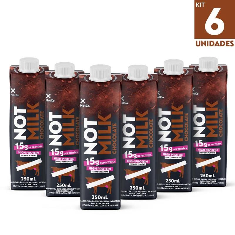Kit 6x NotCo NotMilk High Protein 15g Chocolate 250ml - Bebida Proteica ...