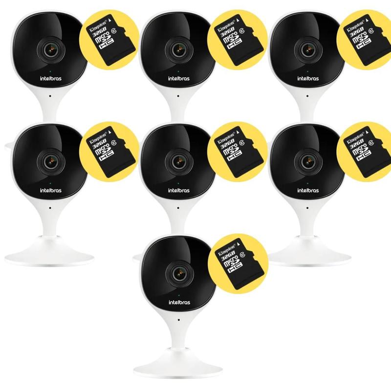 Kit 7 Câmeras IMX FullHD C/ Cartão de Memória 32gb Kingston - INTELBRAS ...