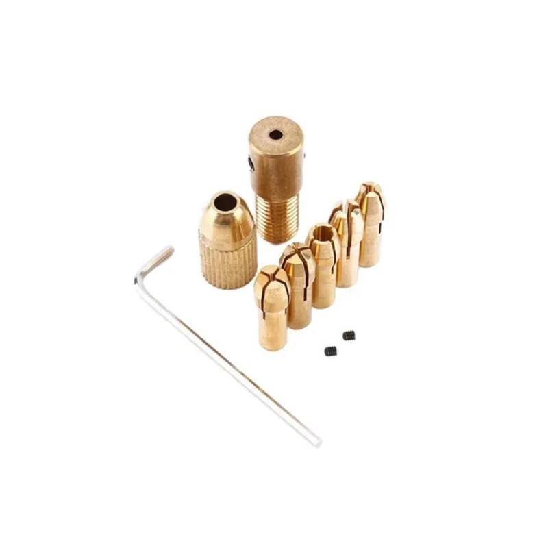 Kit 7 Peças Mini Mandril Acoplamento Para Motor Diy - Atmx - Mandril ...