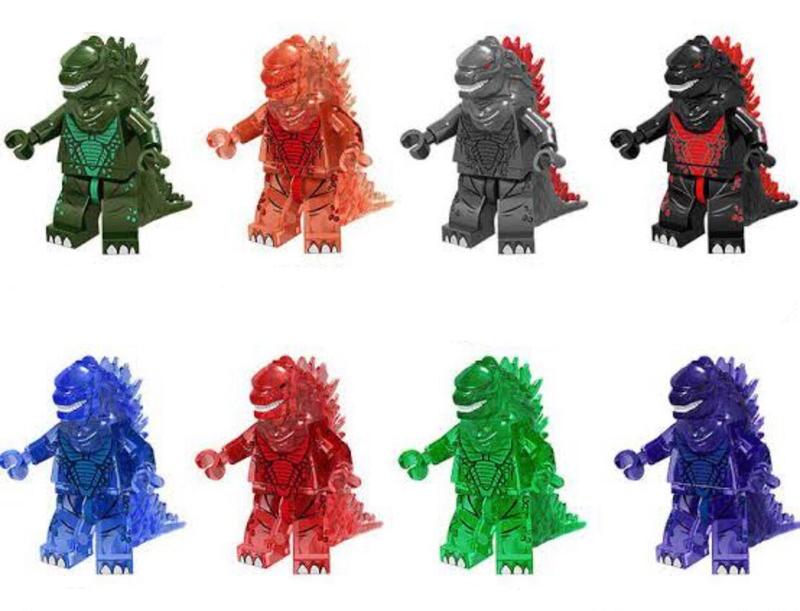 Kit 8 Bonecos Blocos De Montar Super Coleção Godzilla - Mega Block Toys ...