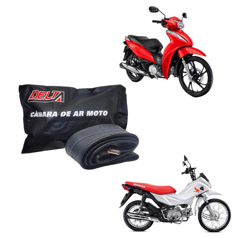Kit 8 Câmara Ar Moto Aro 17 Dianteira C100 Biz 125/pop 1 - Delta ...