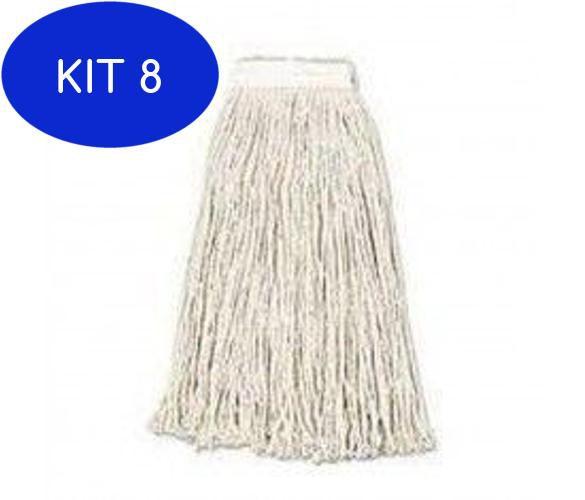 Kit 8 Mop Úmido Ponta Cortada Marly 340G - Refil Mop - Magazine Luiza