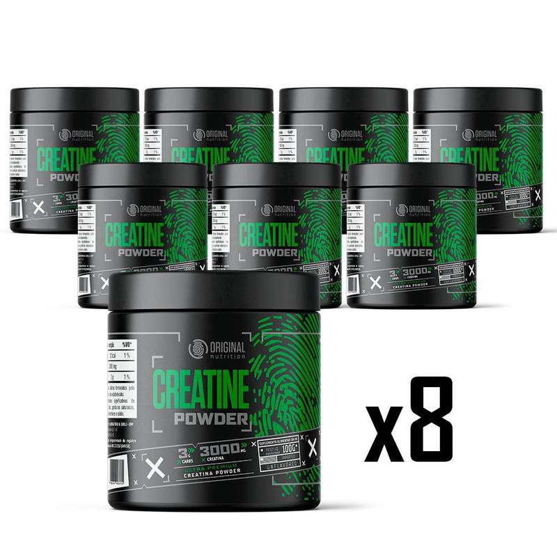 Kit 8x Creatina Powder 100g - Original Nutrition - Creatina - Magazine ...