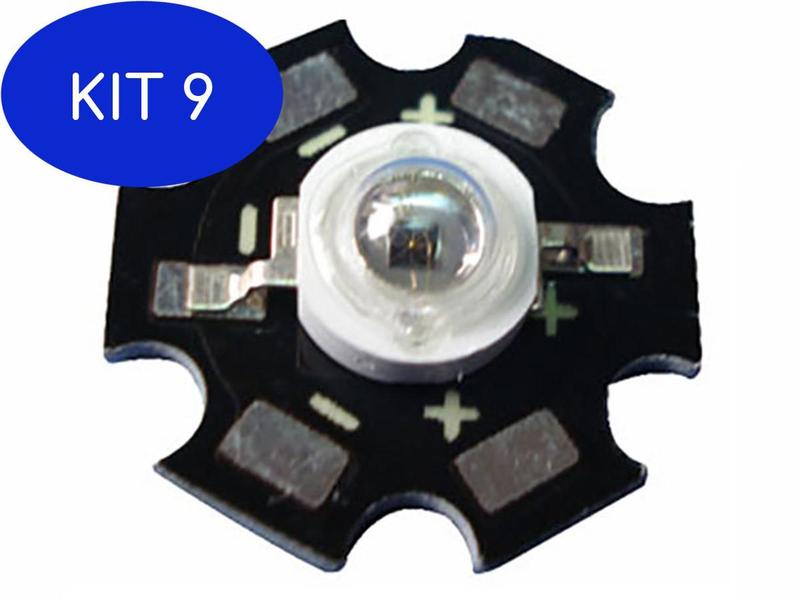 Kit 9 Led Ir 3 W De 940 Nm Infrared Infravermelho - Epistar ...