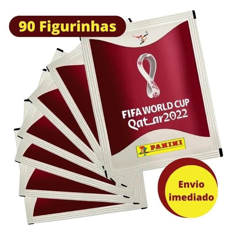 Kit 90 Figurinhas Do Álbum Copa Do Mundo 2022- 18 Envelopes - PANINI ...