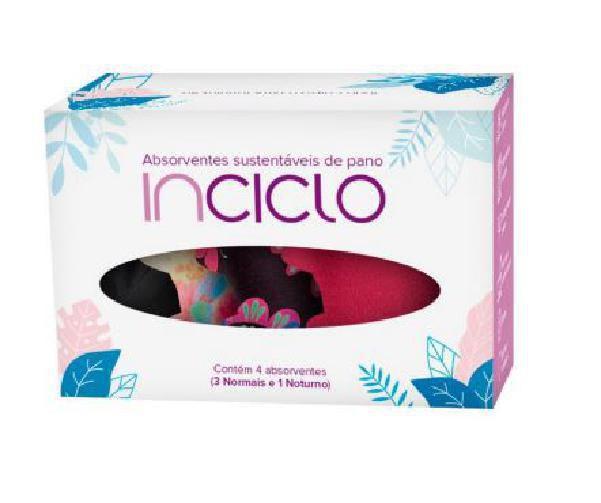 Kit Absorventes De Pano Inciclo 3 Normais + 1 Noturno - Absorvente de ...