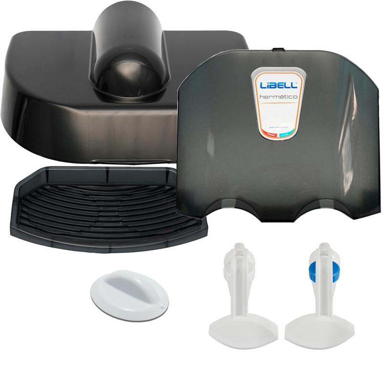 Kit Acquaflex Fume + Torneiras Brancas Libell Hermético - Bebedouro ...
