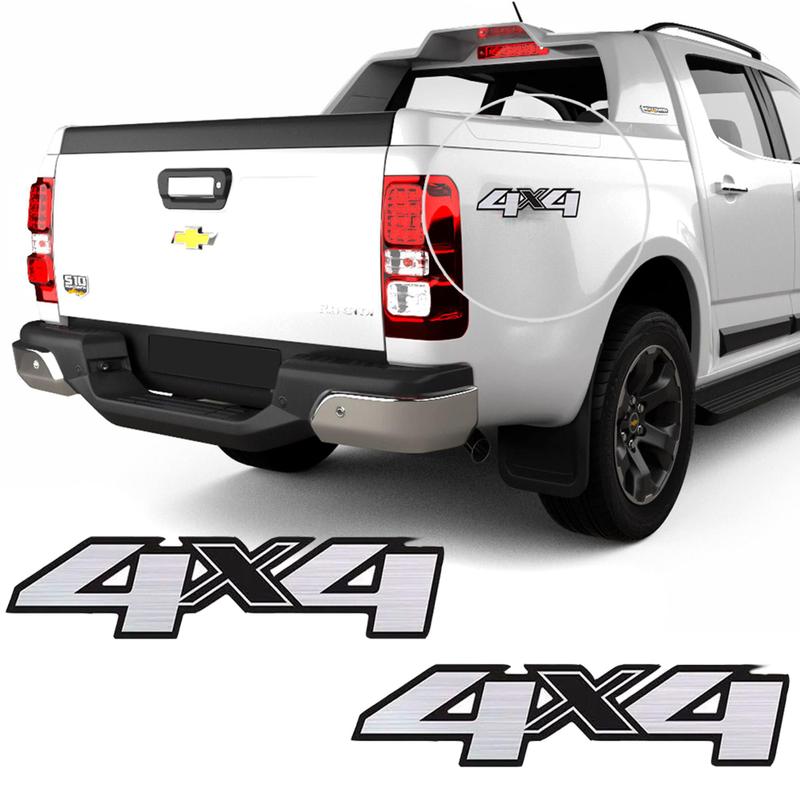 Kit Adesivo 4x4 S10 2013 2014 2015 2016 2017 2018 2019 2020 - Emblema ...