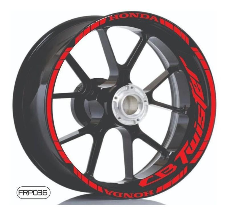 Kit Adesivo Roda Moto Honda Cb Twister + Friso Refletivo - Resitank - Adesivo para Moto ...