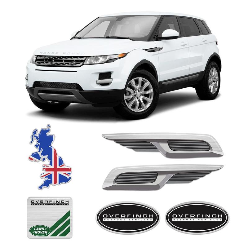 Kit Adesivos Overfinch Range Rover Evoque Emblemas Resinados ...
