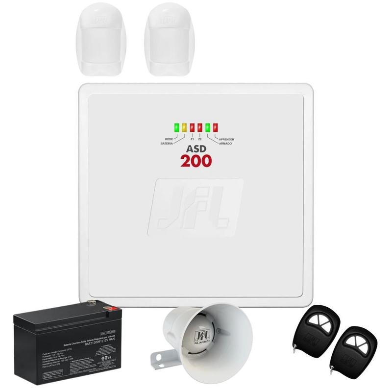 Kit Alarme Residencial Jfl Central Asd 200 Sensor Pet - Alarme Residencial - Magazine Luiza